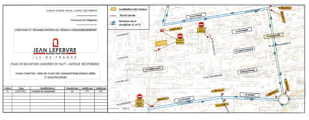 Travaux d'assainissement avenue Eugène Varlin | Villeparisis